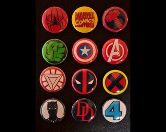 Spiderman Buttons - Etsy