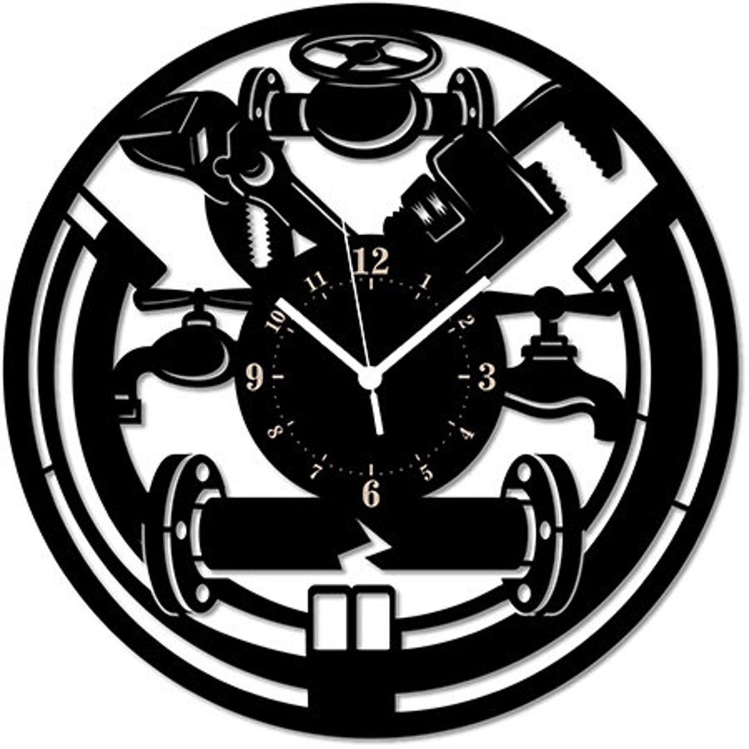 PLUMBER Plumber Wall Clock Wooden Gift Idea - Etsy