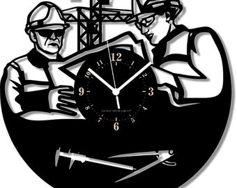 Engineer Wall Clock - Etsy
