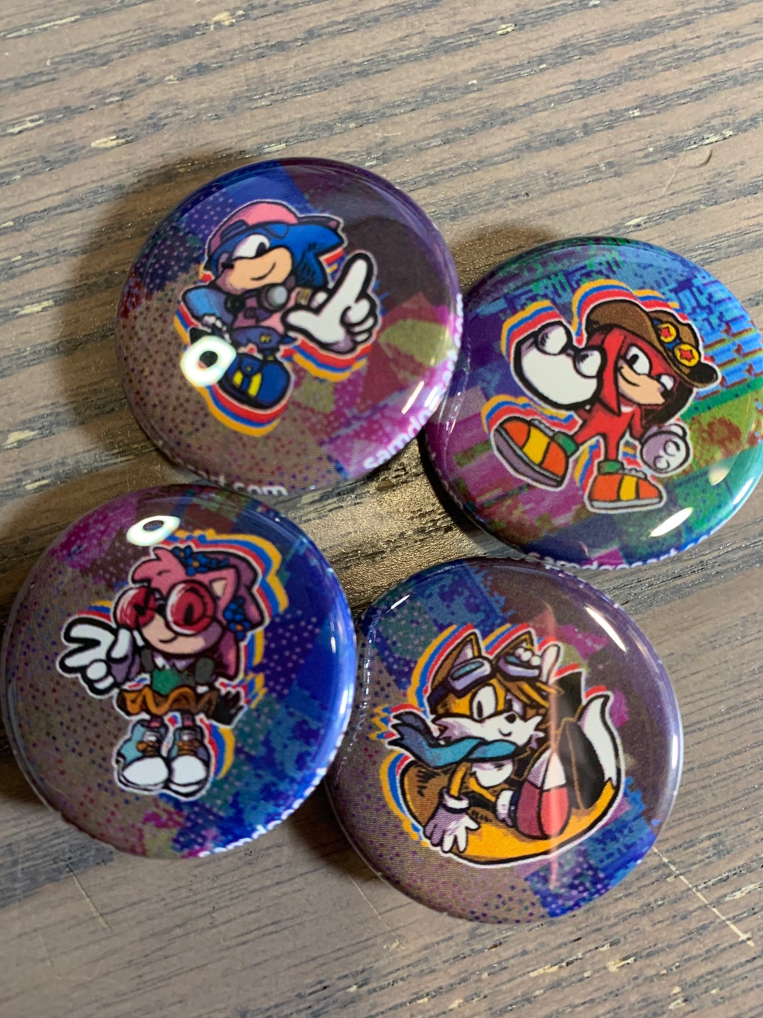 Sonic the Hedgehog Buttons - Etsy
