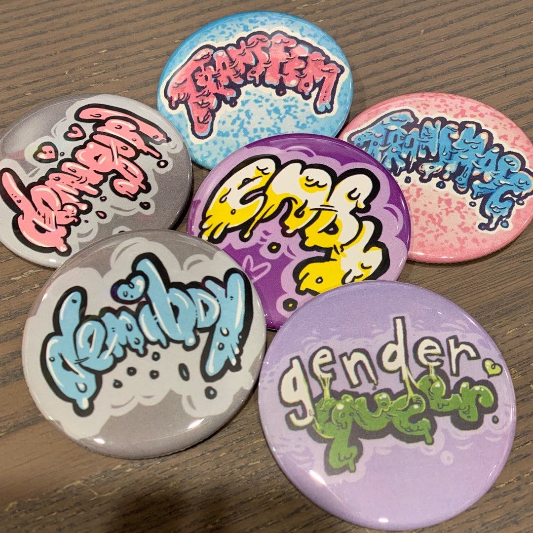 Non-binary 2.25" Buttons - Etsy