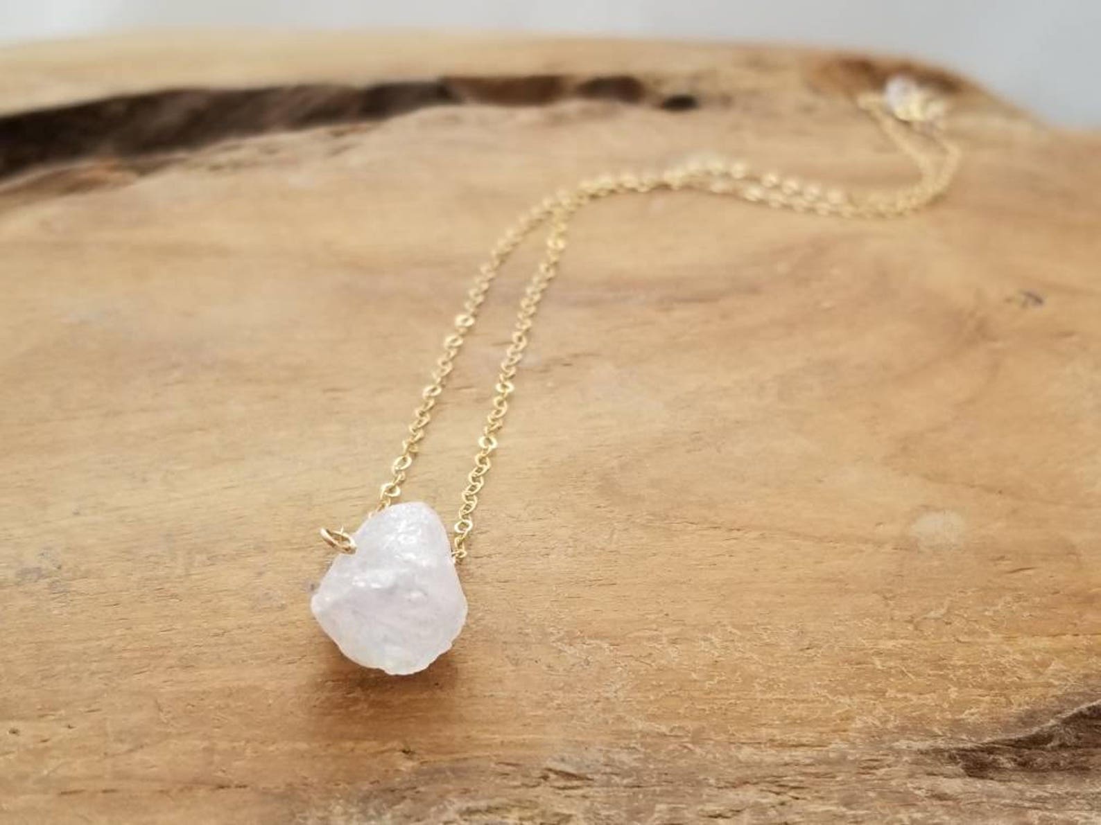 Clear Crystal Quartz Necklace Crystal Necklace Quartz - Etsy