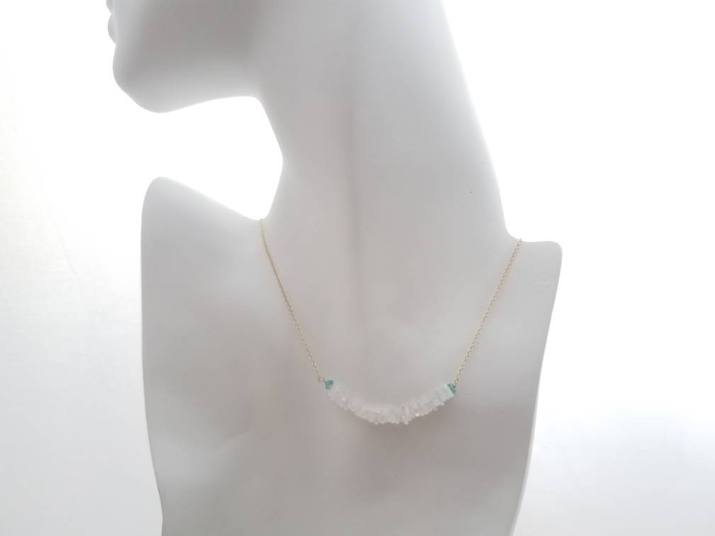 Rainbow Moonstone Neckclace Moonstone Neckclac Apatite | Etsy