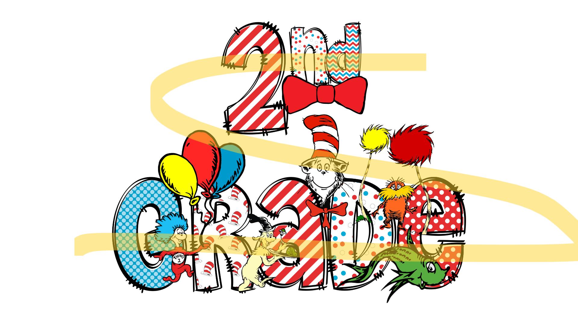 2nd Grade Dr Seuss PNG - Etsy