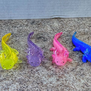 Axolotl, Axolotl 3D Figurine, Resin Art, Desk Friends, Hand Painted ...
