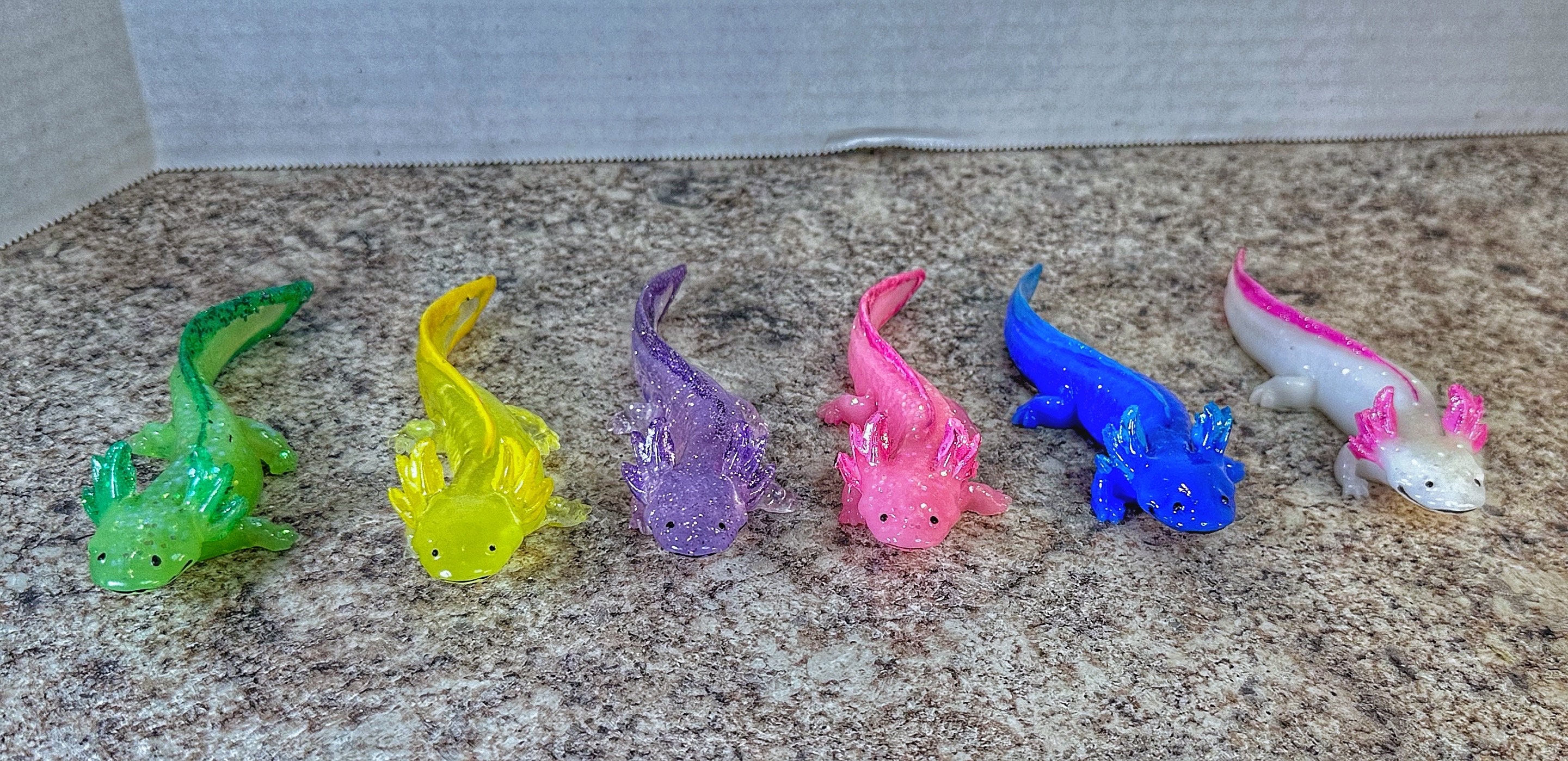 Axolotl, Axolotl 3D Figurine, Resin Art, Desk Friends, Hand Painted ...