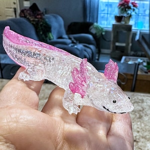 Axolotl, Axolotl 3D Figurine, Resin Art, Desk Friends, Hand Painted ...