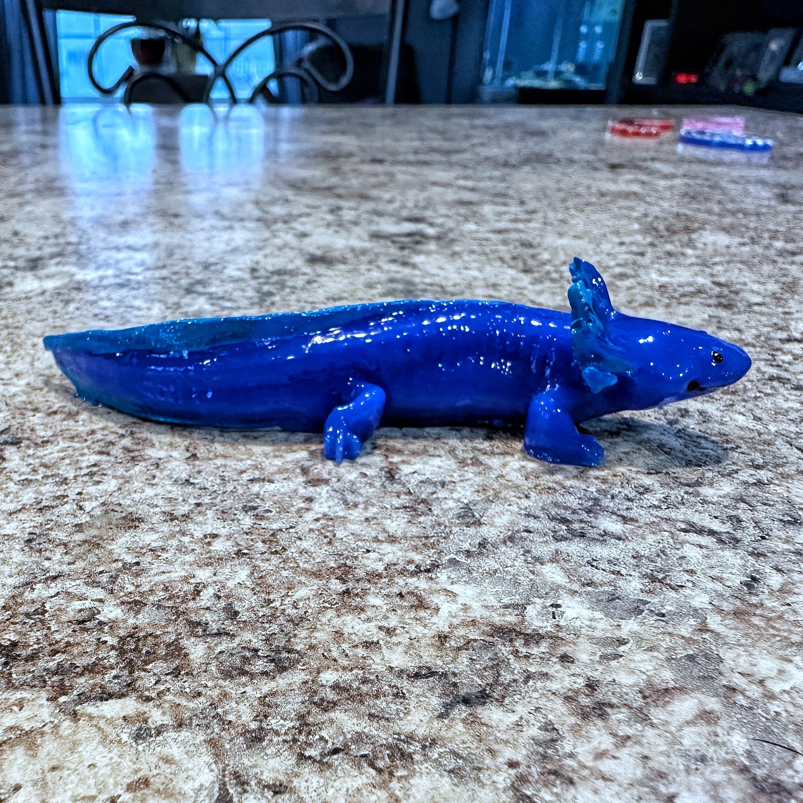 Axolotl, Axolotl 3D Figurine, Resin Art, Desk Friends, Hand Painted ...