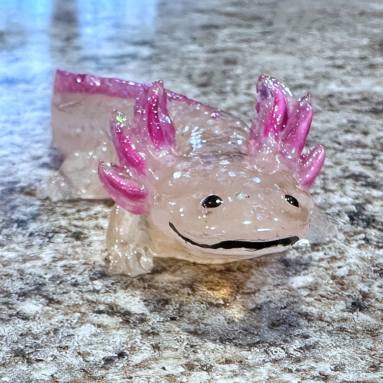 Axolotl, Axolotl 3D Figurine, Resin Art, Desk Friends, Hand Painted ...