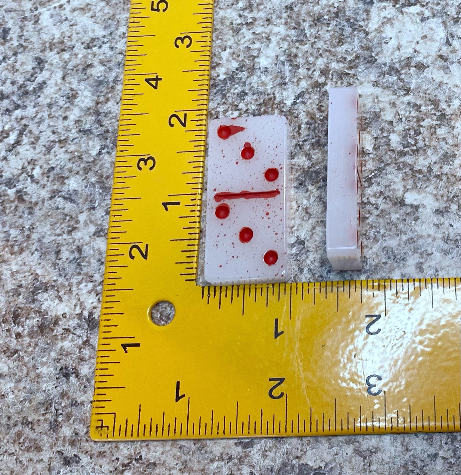 Blood Splatter Dominos With Case. Resin Dominos, Tile Game, Handmade ...