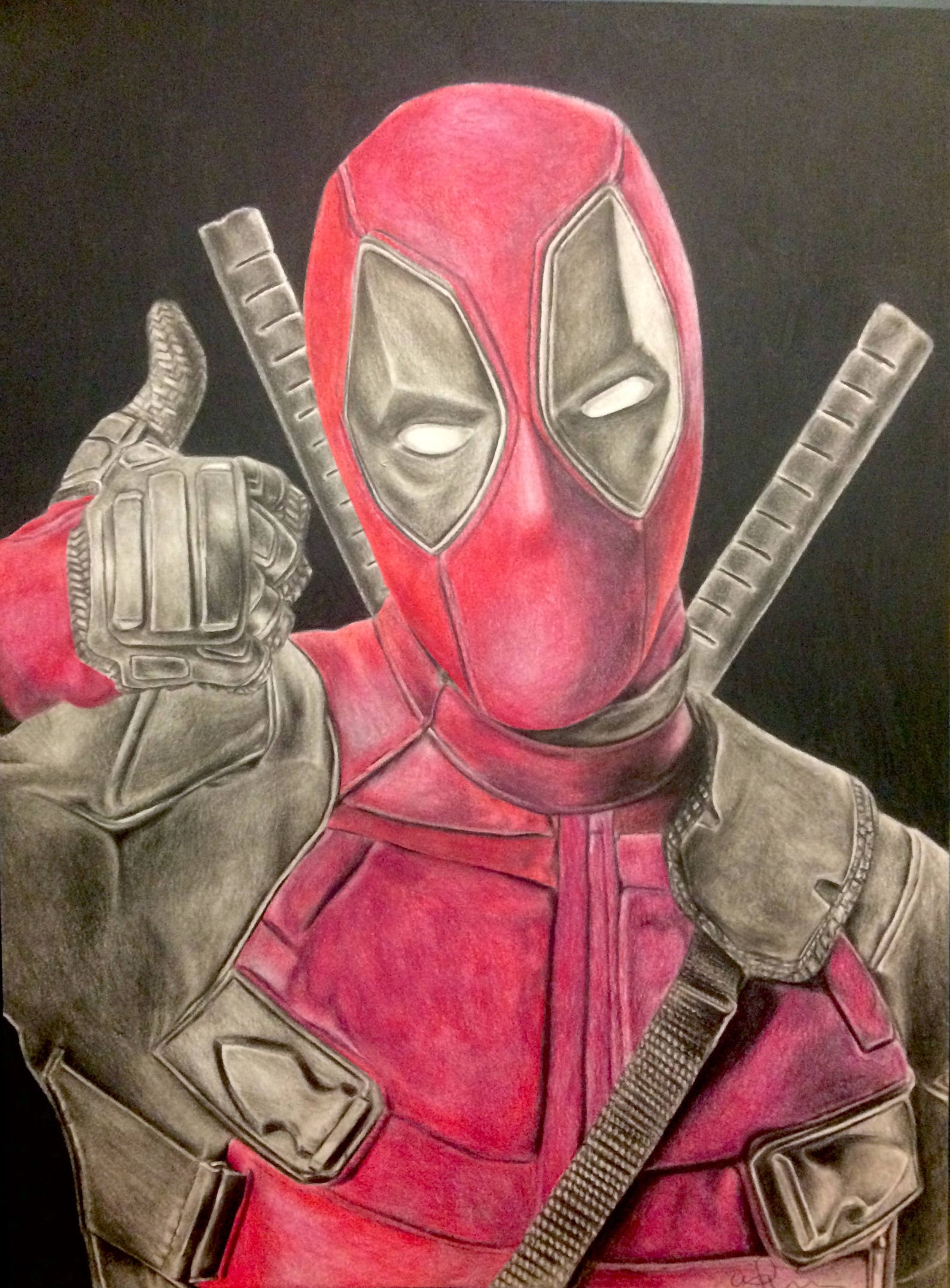 Oeuvre originale Deadpool Ryan Reynolds dans le rôle de Wade - Etsy France