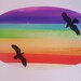 Raven Rainbow - Rainbow Watercolor Art Print - Etsy