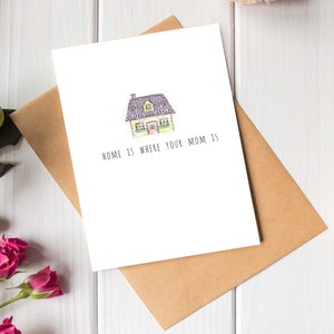Digital Download Mother's Day Card - Print at Home, Blank Inside, Home ...
