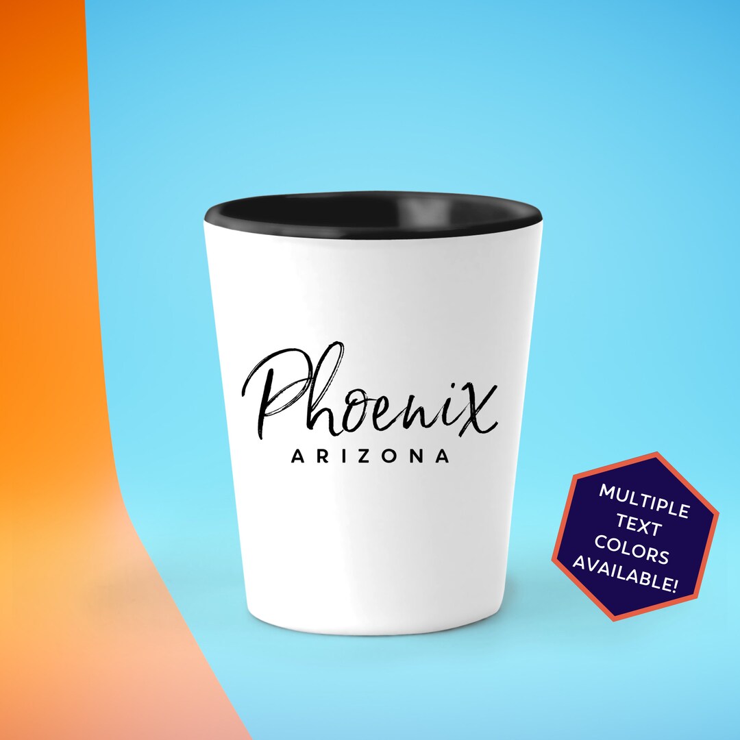 Phoenix Arizona Custom Shot Glass Set | Personalized Phoenix AZ ...