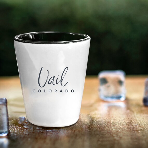 Vail Colorado Custom Shot Glass Set Personalized Vail CO | Etsy