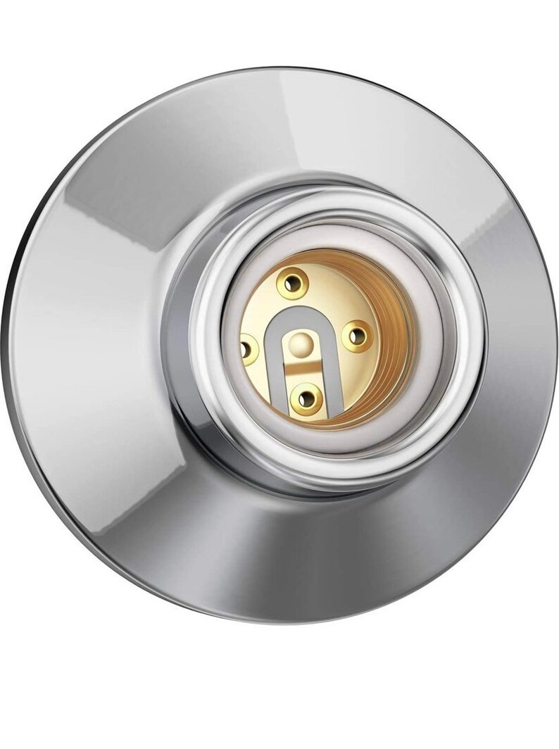 Silver Porcelain Lamp Holder - Etsy