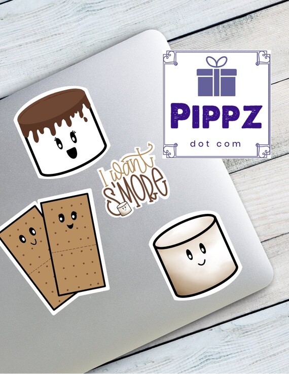 SMORES Stickers Set of 4 - Etsy