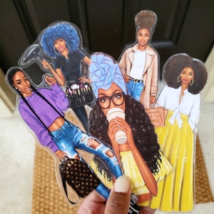 African American Bookmark Set black Girl Bookmarksblack Girl | Etsy