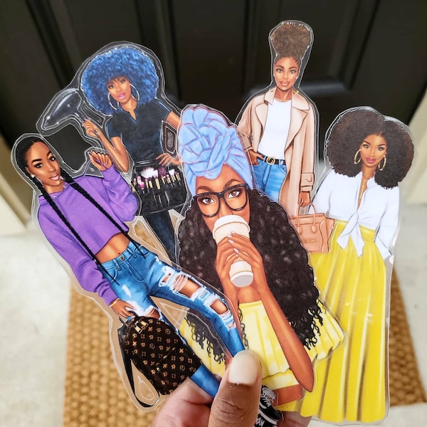 Black Girl Bookmarks - Etsy