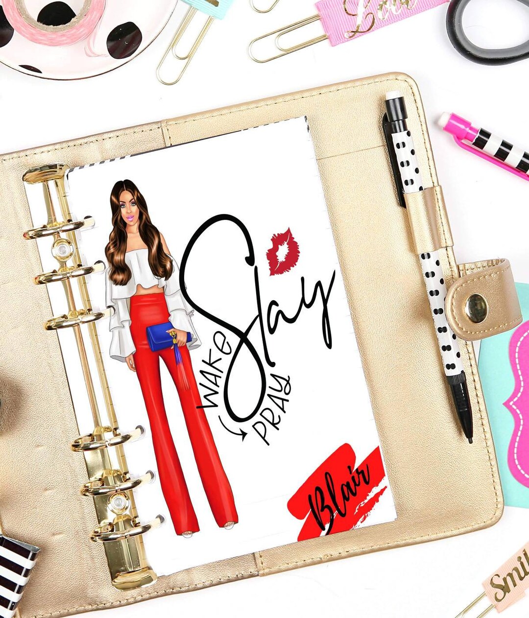 African American Planner Dashboard A5|a6|personal Planner Dashboard ...