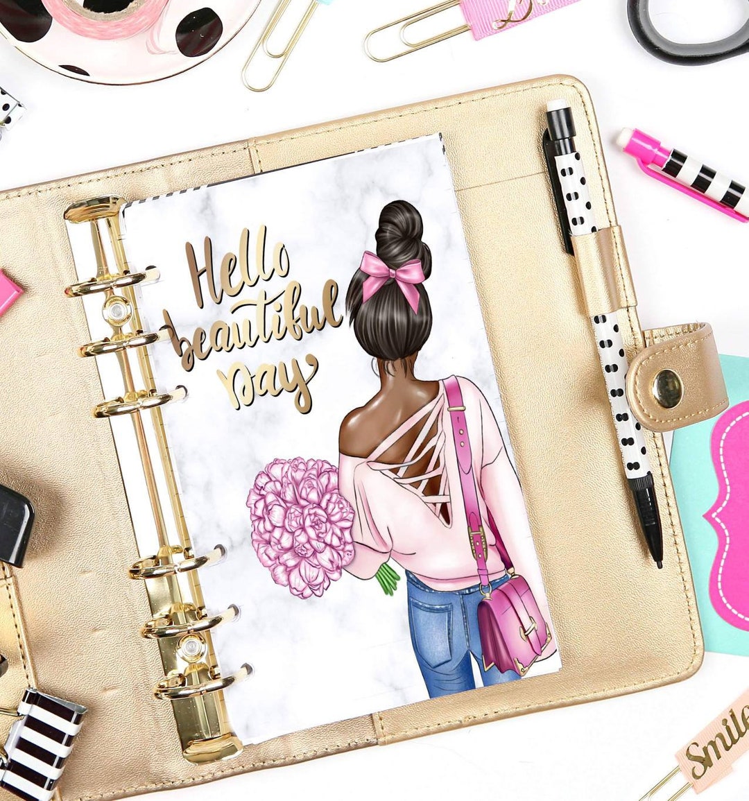 Laminated Planner Dashboard | A5 A6 Personal Wide, Happy Planner Sizes ...