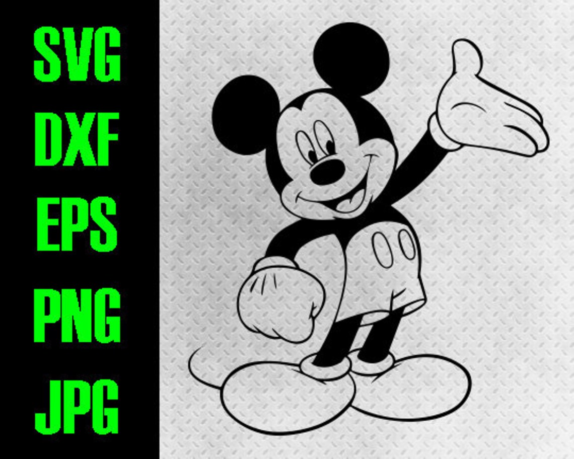 Mickey Mouse Svg Dxf Eps Png Jpg Cutting Files Cricut - Etsy