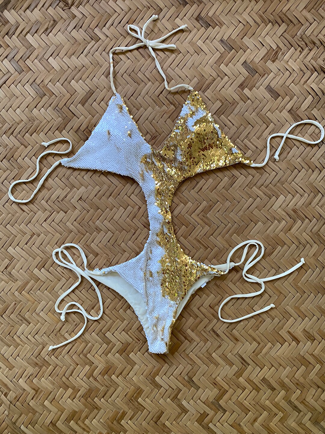 Mermaid Sparkle Sequin Swimsuit Bikini, Festival Outfit, Sparkle Flip ...