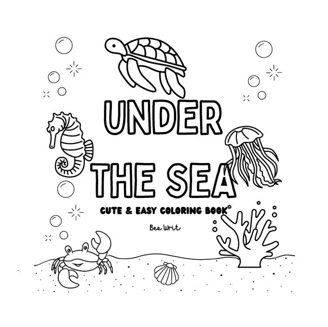 Digital Download Coloring Pages Ocean Theme - Etsy