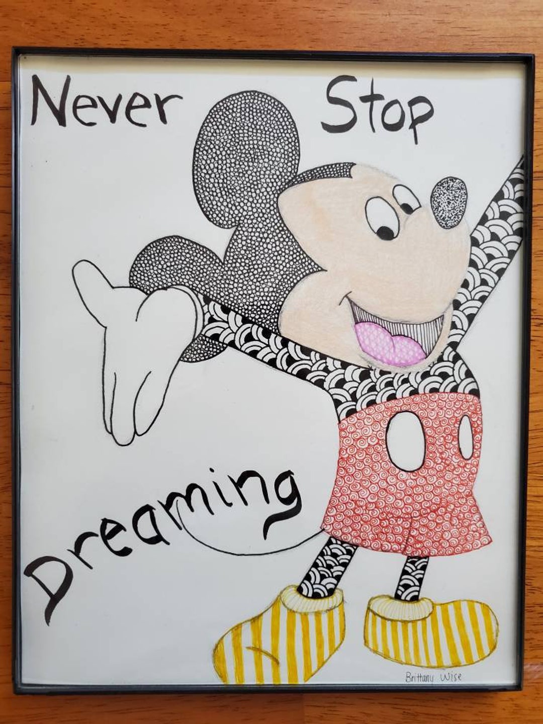 Mickey Mouse Zentangle - Etsy