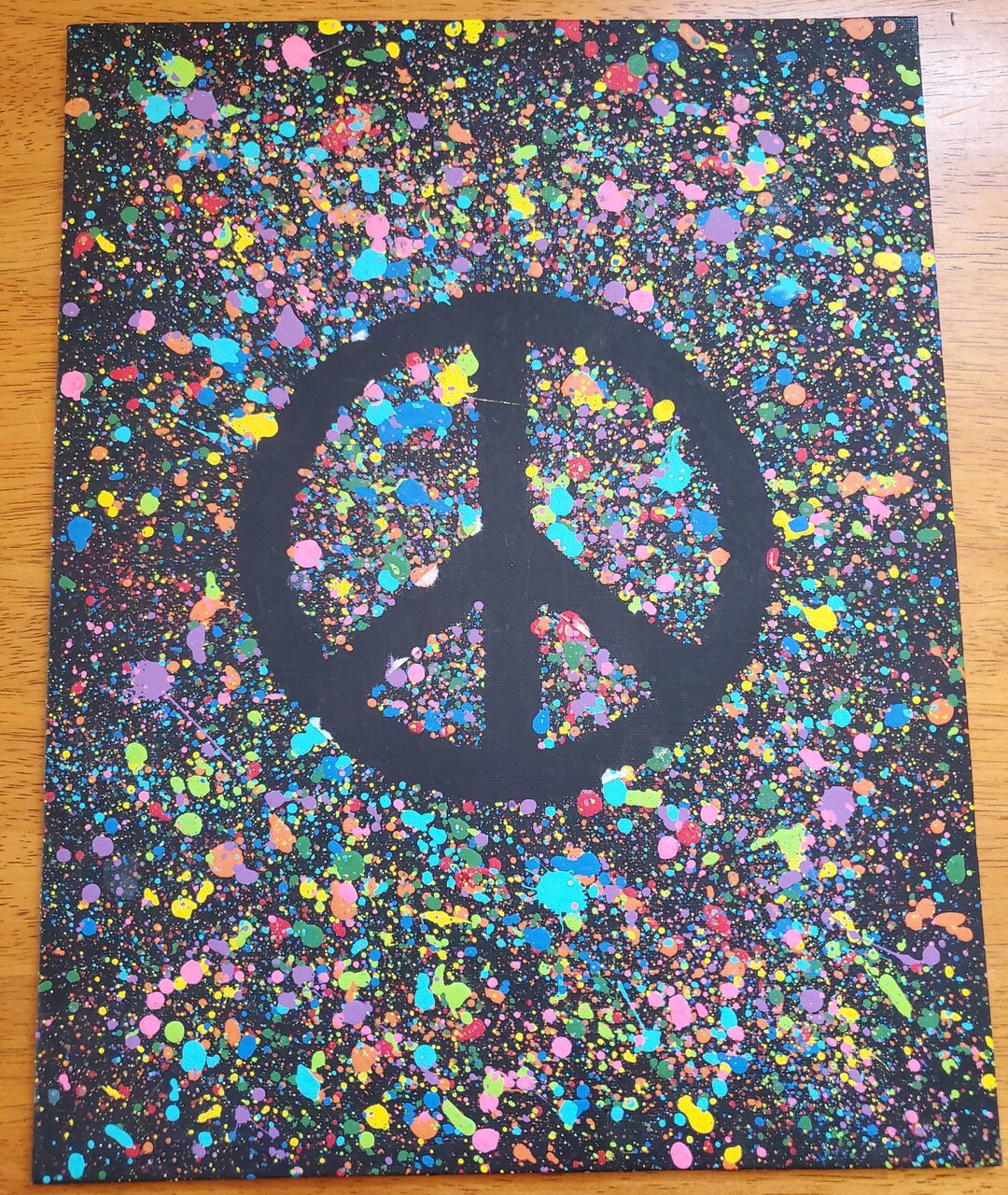 Peace Sign Splatter Paint - Etsy