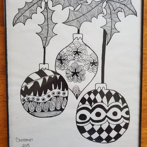 Zentangle Christmas - Etsy
