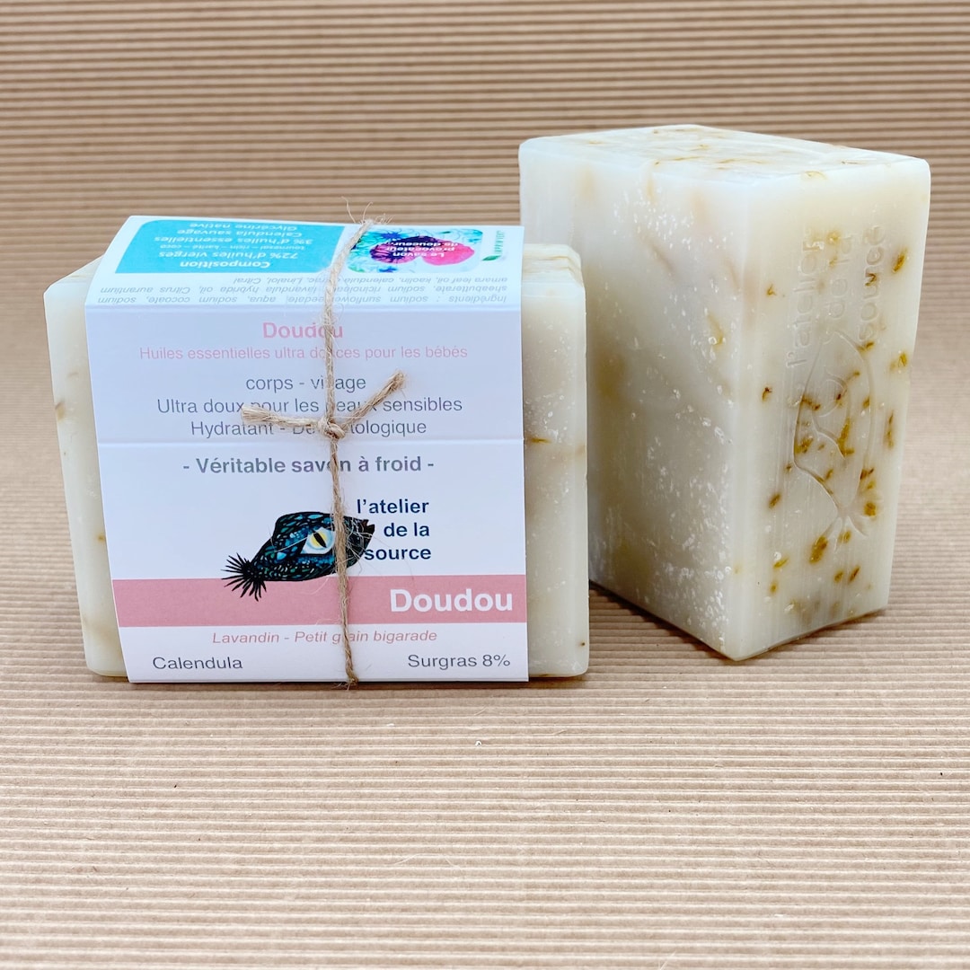 DOUDOU Soap, Economical, 400g Zero Waste Soap, Cold Process Soap, Ready ...