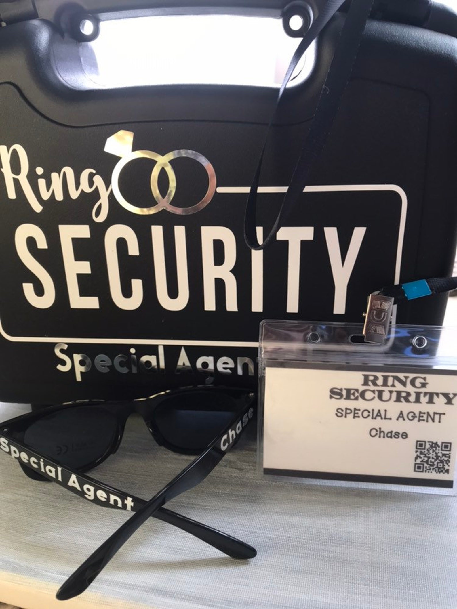 RING SECURITY Briefcase Ring Bearer Set - Etsy