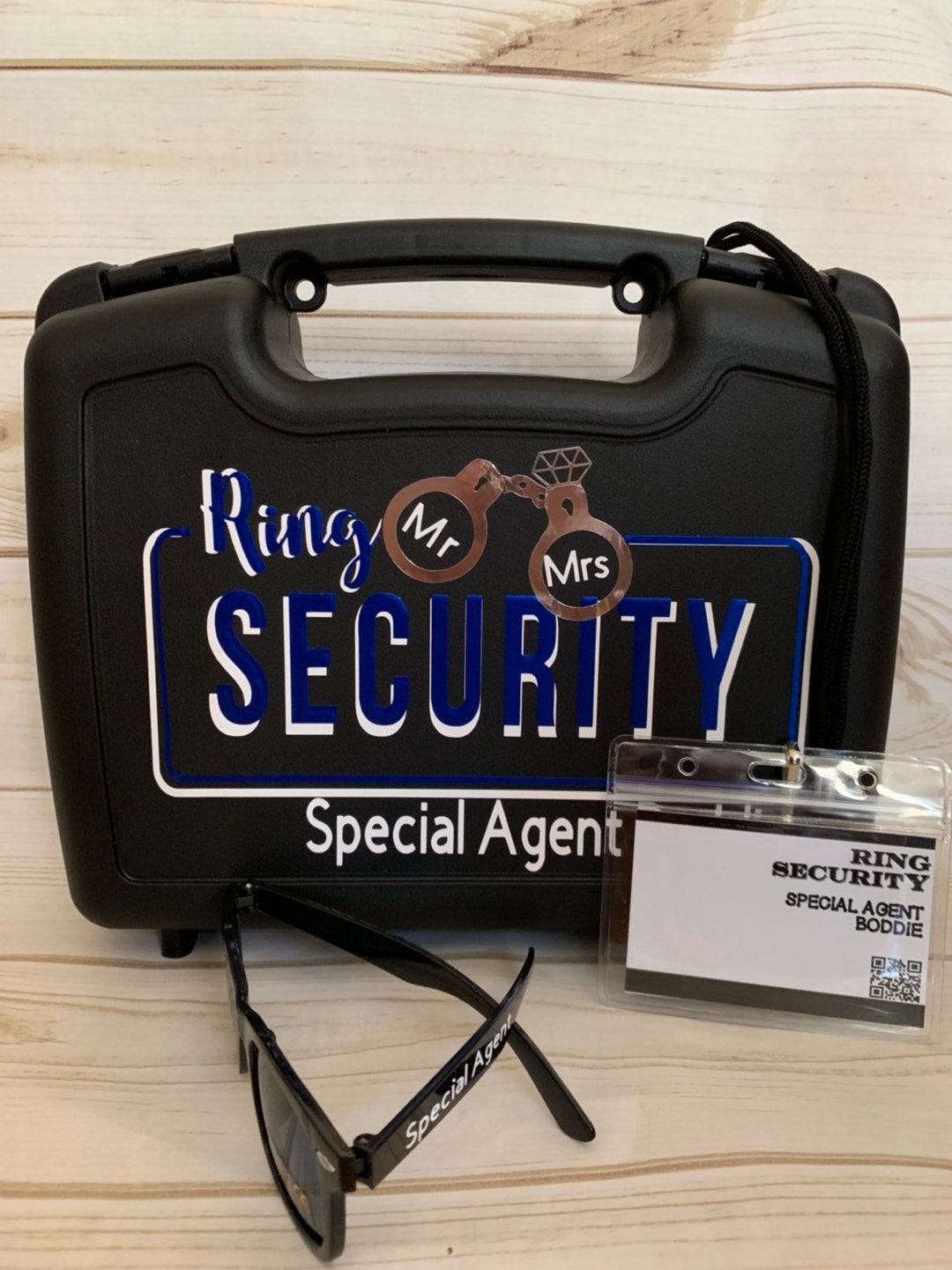 POLICE Theme SET of Ring SECURITY Briefcase, Badge and Glasses - Etsy