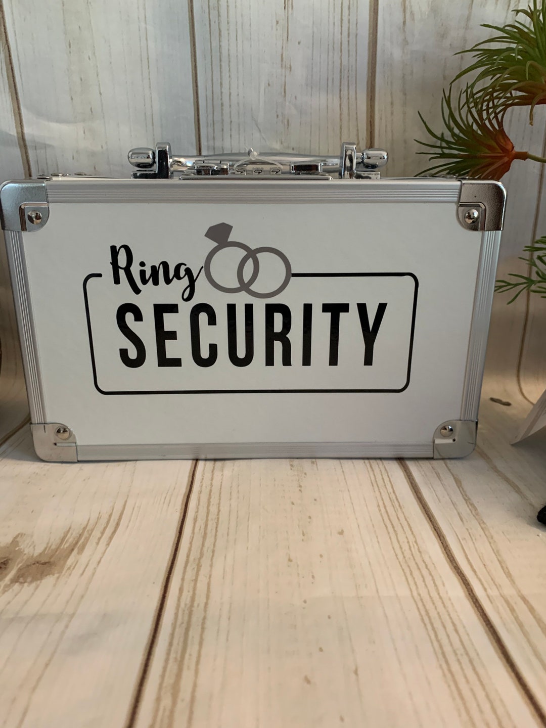 RING SECURITY Briefcase White&chrome Only - Ring Bearer Case FREE ...