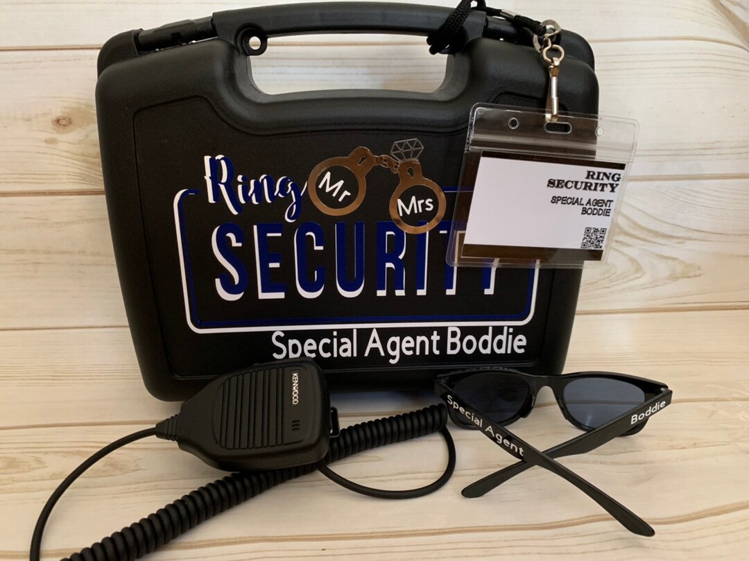 POLICE Theme SET of Ring SECURITY Briefcase, Badge and Glasses & Police ...