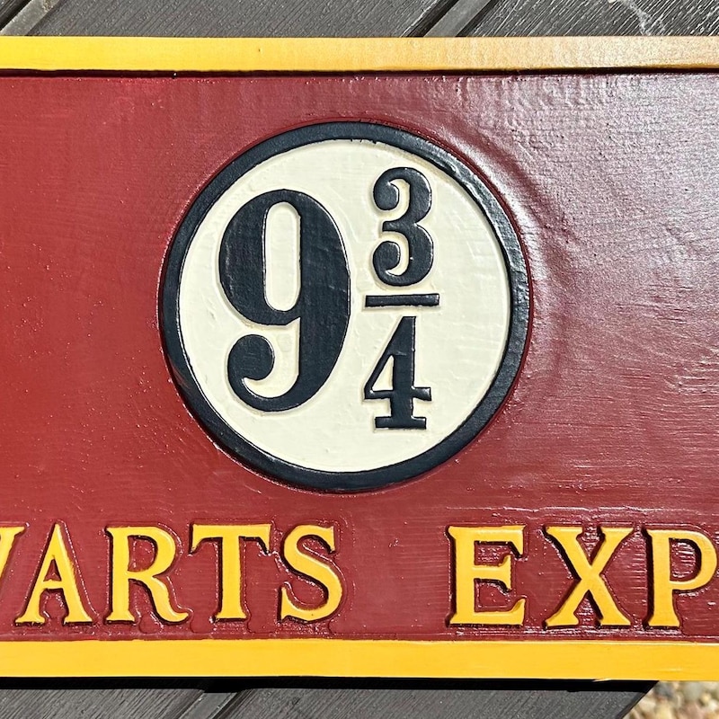 Platform 9 3 4 Sign - Etsy