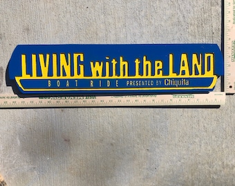 Living With the Land Sign - Etsy