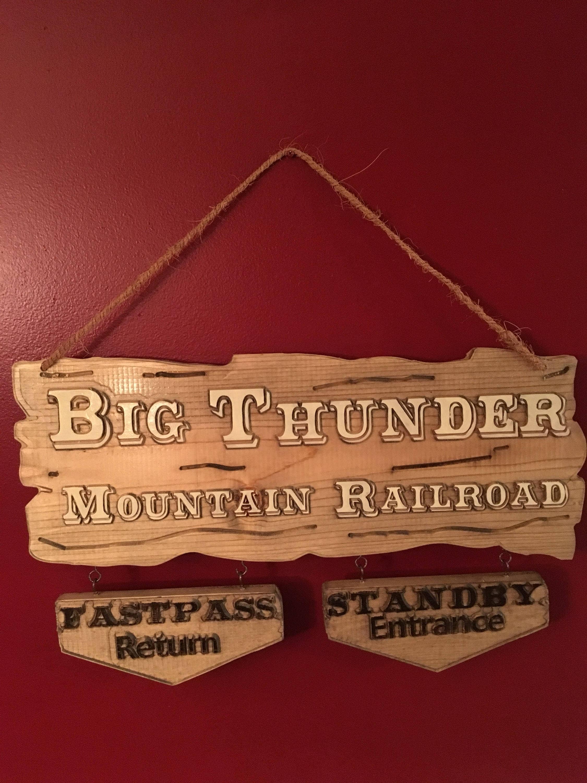 Big Thunder Mountain Railroad Sign