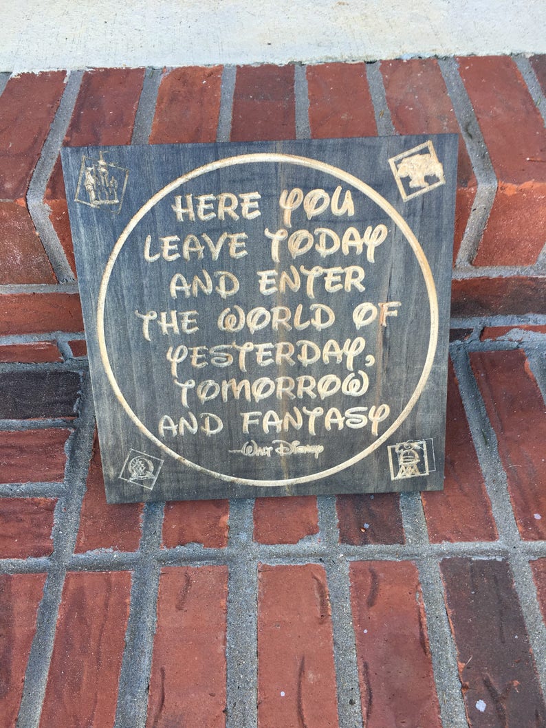 Here You Leave Today and Enter the World of Yesterday Tomorrow - Etsy