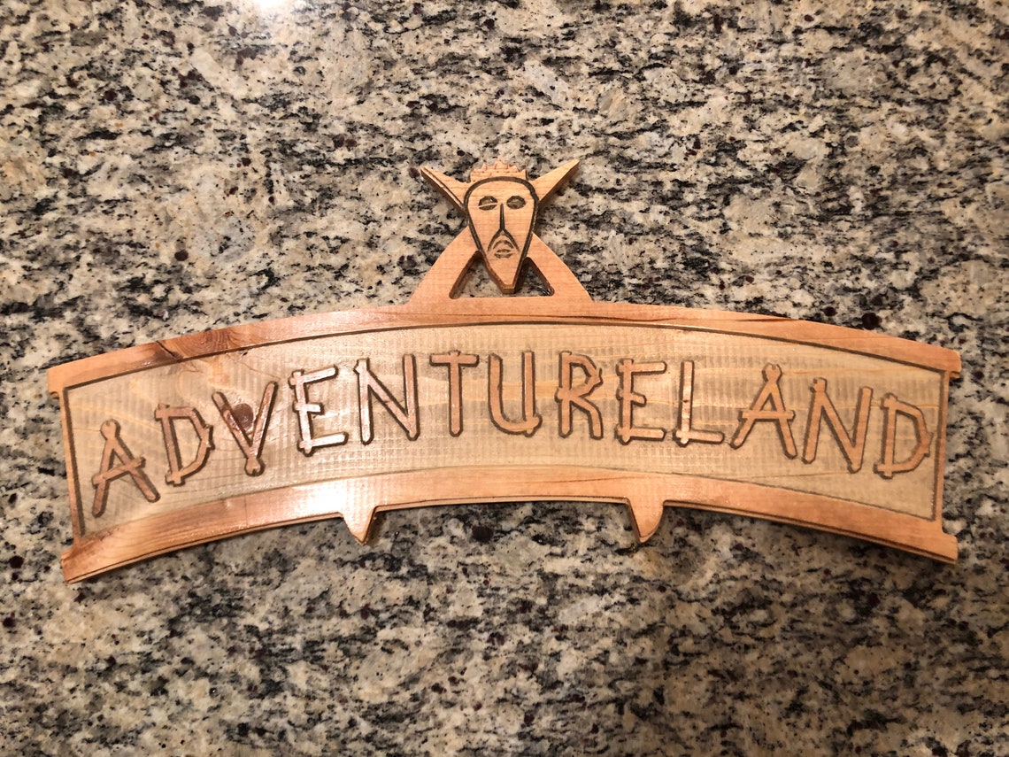 Adventureland Sign Walt Disneyworld Pirates of the Caribbean - Etsy
