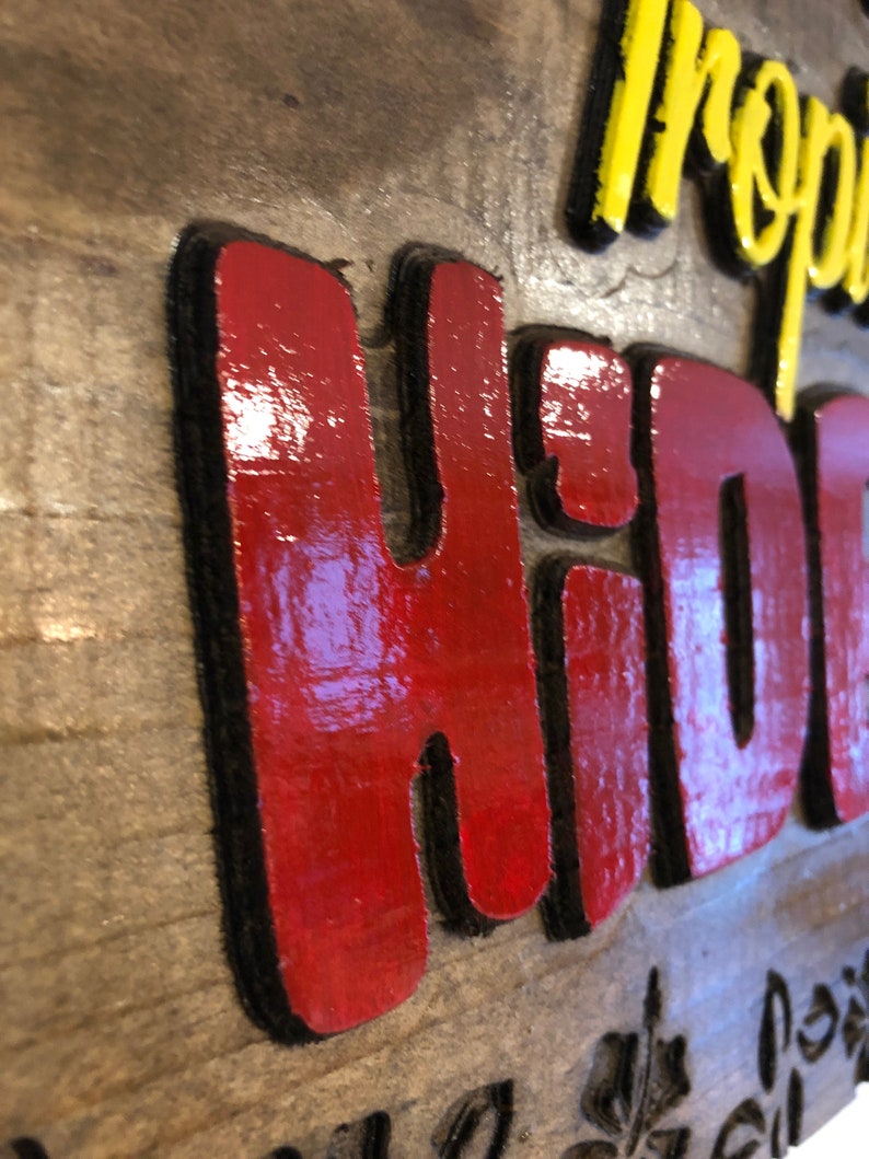 Tropical Hideaway Solid Wood Sign Enchanted Tiki Room | Etsy