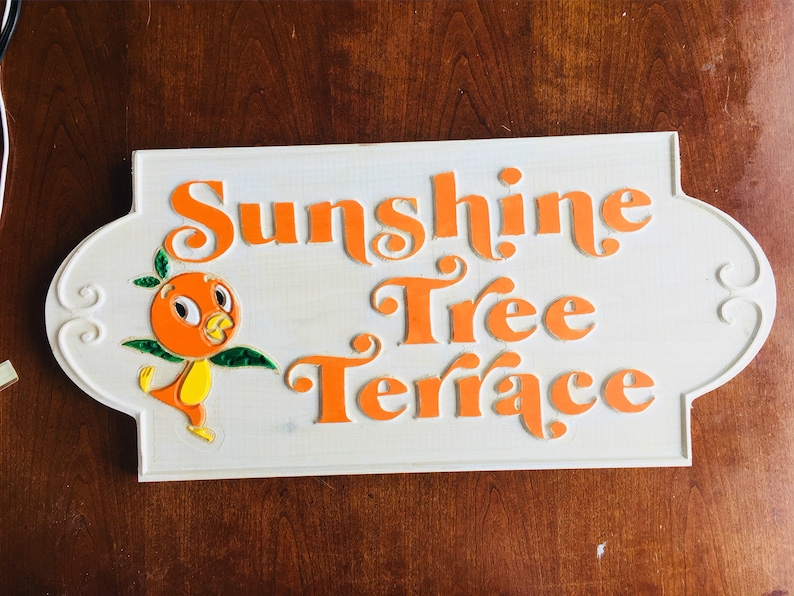 Disney Inspired Sign Sunshine Tree Terrace Sign Orange Bird Sign ...