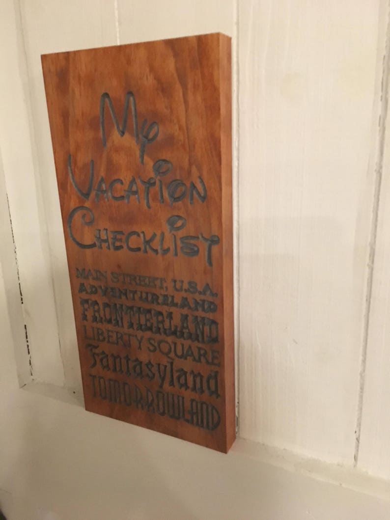 Disney Vacation Checklist Magic Kingdom Adventureland - Etsy