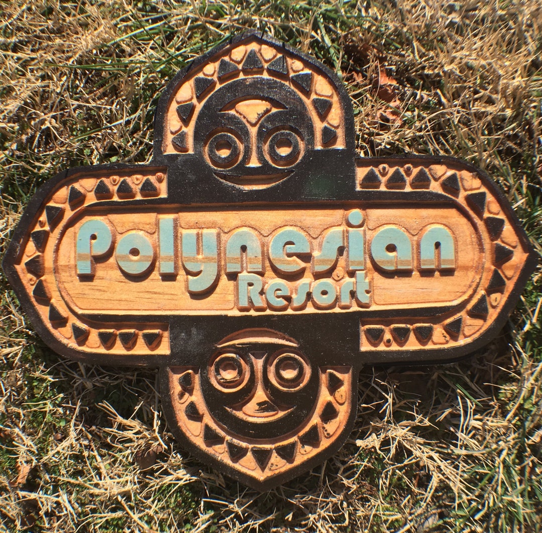 Polynesian Walt Disney World Resort Sign Monorail Polynesian Village ...