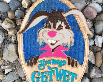 Splash Mountain Warning Sign Disney Inspired Frontierland | Etsy