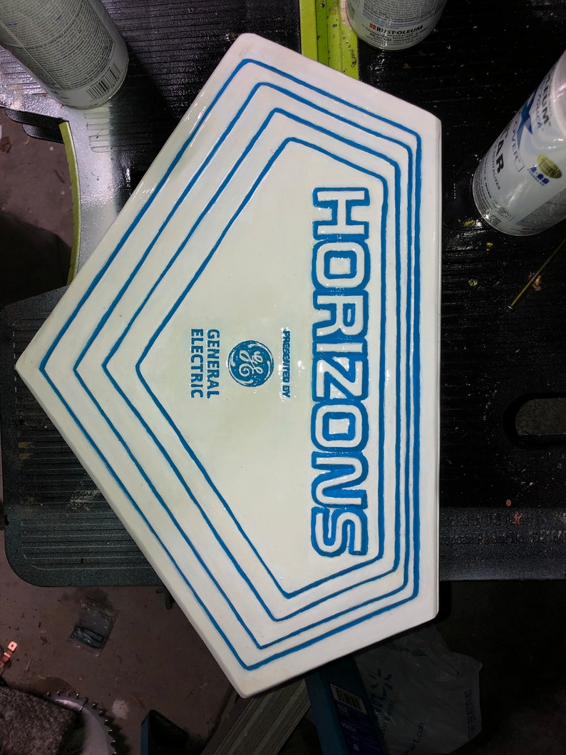 Retro Horizons Sign Epcot World of Motion Spaceship Earth | Etsy