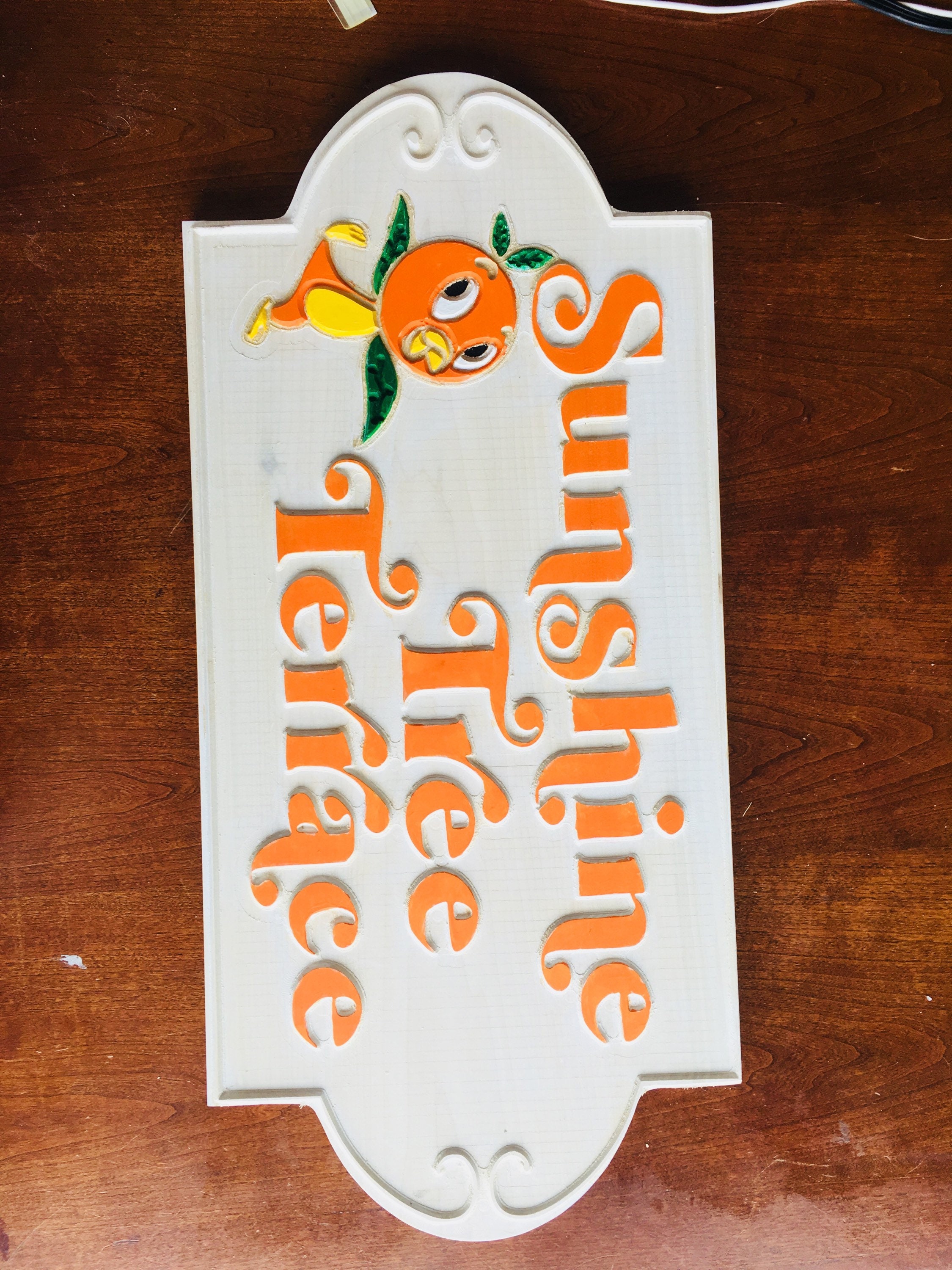 Disney Inspired Sign Sunshine Tree Terrace Sign Orange Bird Sign ...