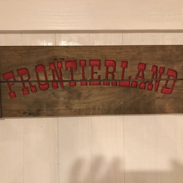 Frontierland Sign - Etsy