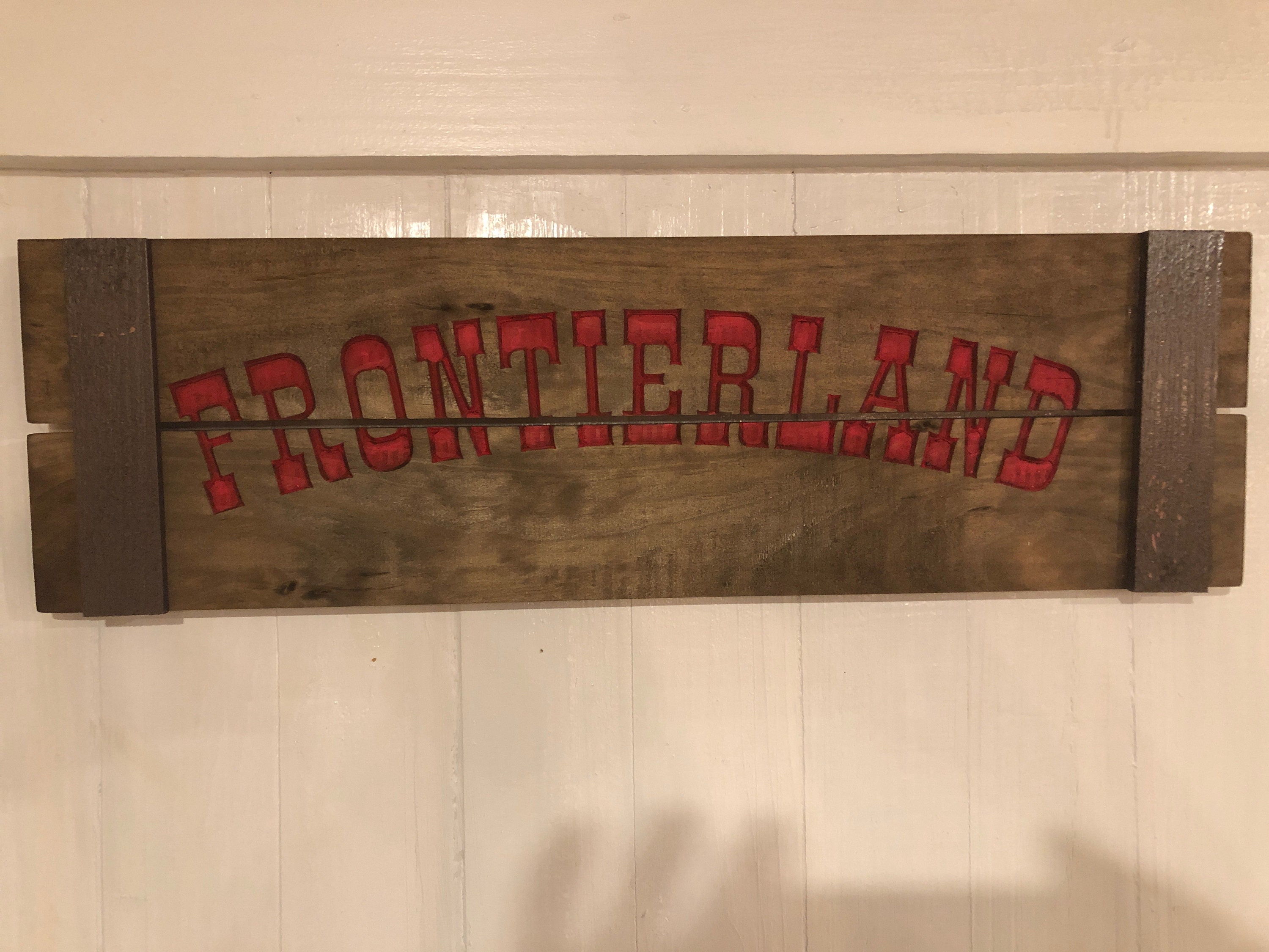 Frontierland Sign Magic Kingdom Splash Mountain Big Thunder | Etsy
